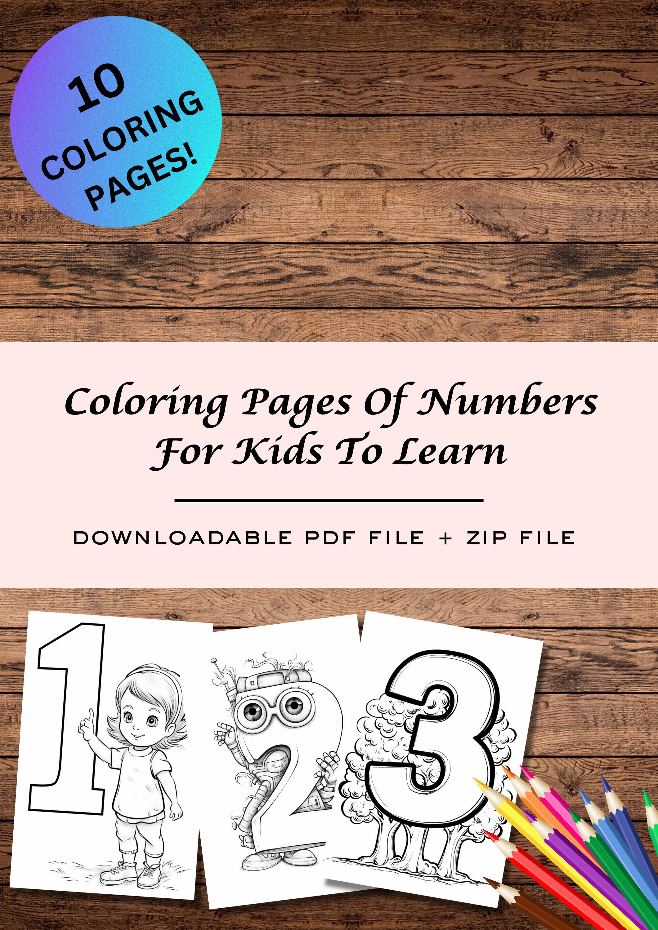 Coloring pages for kids, coloring pages of numbers 1 to 10, printable ...
